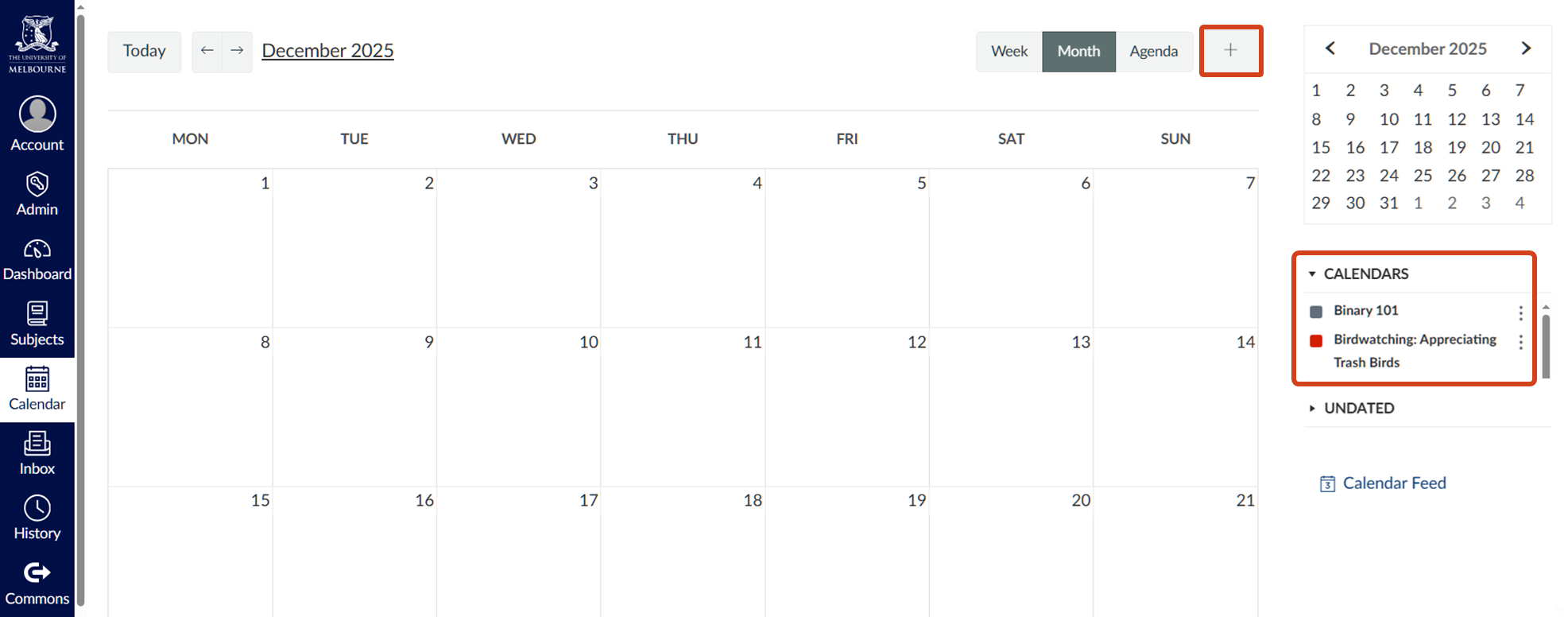 Creating appointments with the Calendar