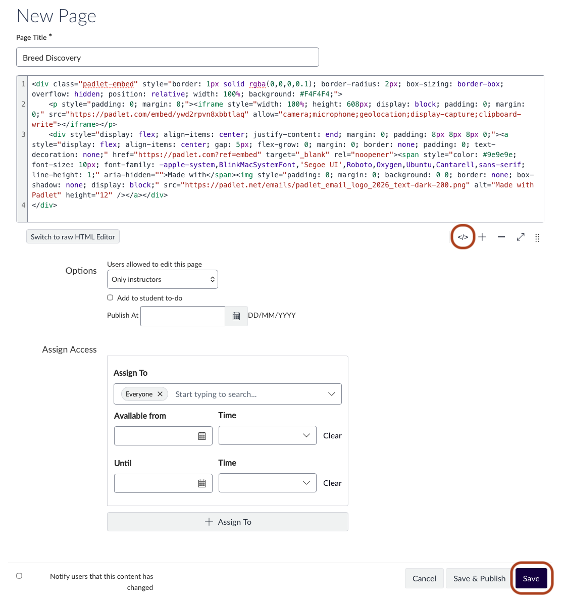 Getting started with Padlet